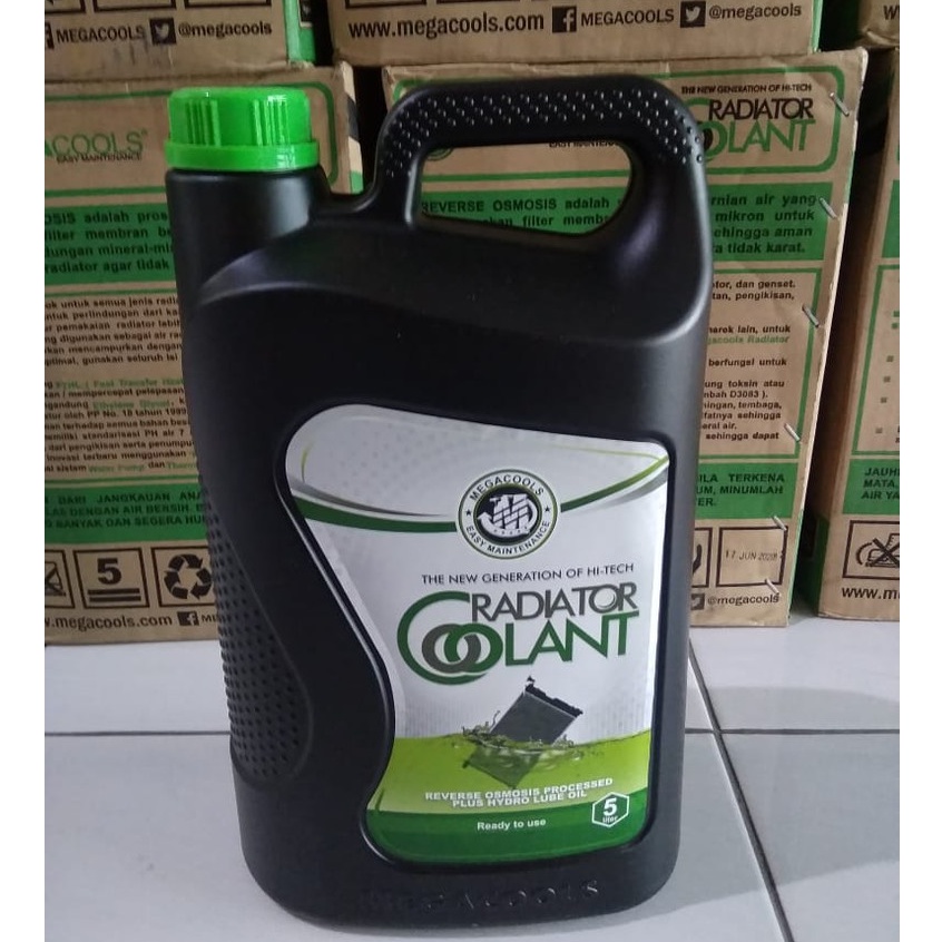 Jual MEGACOOLS Coolant Radiator Galon 5L! (Hijau) | Shopee Indonesia