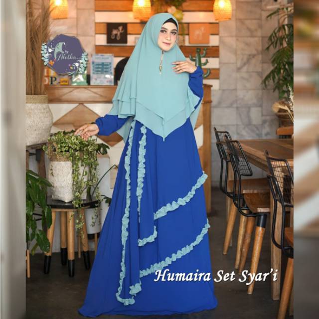 Jual FASHION MUSLIM PAKAIAN WANITA SYAR'I GAMIS HUMAIRA SYARI SET HIJAB ...