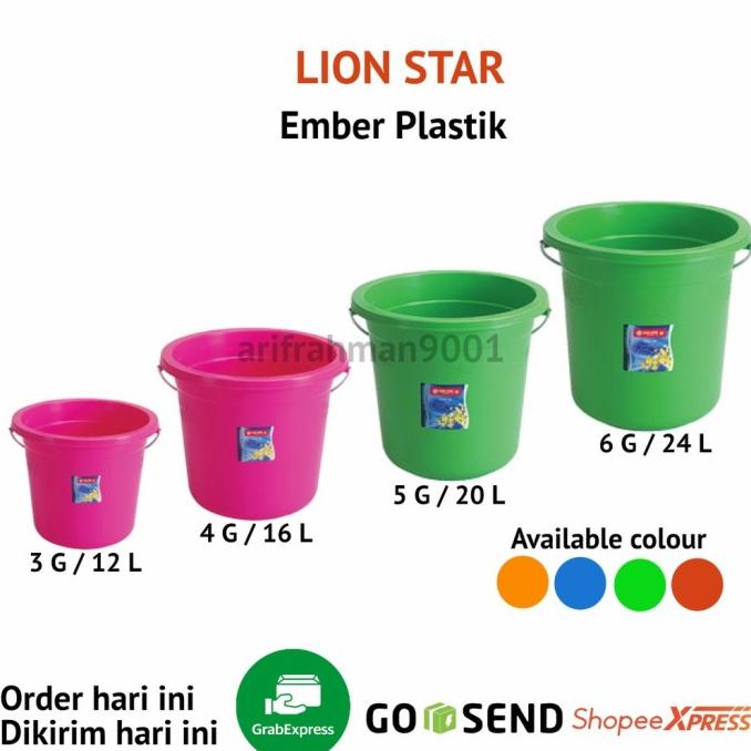 Jual Ember 3-4-5-6 Galon Lion Star (12-16-20-24Liter) | Shopee Indonesia