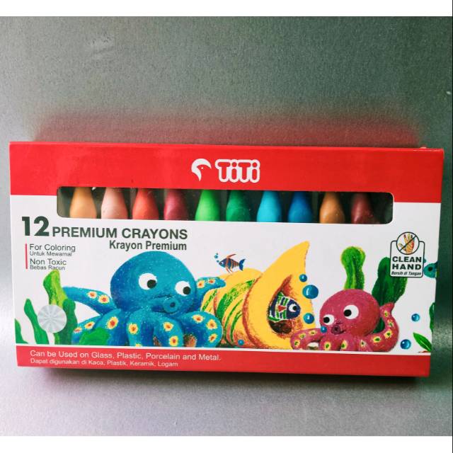 Jual CRAYON / KRAYON TITI PREMIUM 12 WARNA BESAR PRC12 | Shopee Indonesia
