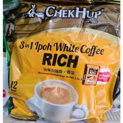 Jual Chek Hup Ipoh White Coffee Rich King 3 in 1 Isi 12 Chekhup Ipoh Kopi 3in1 Malaysia | Shopee ...