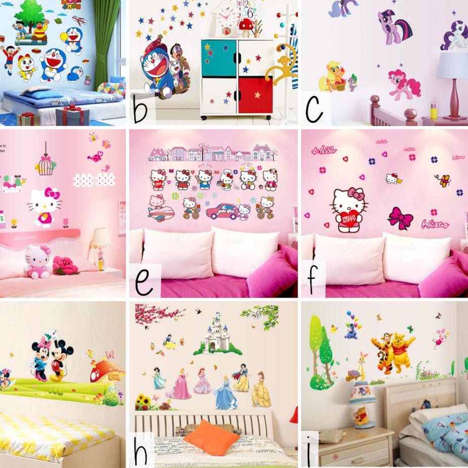 Jual Grosir ADEK RELIZA Wall Sticker Kartun Animasi Doraemon Hello ...