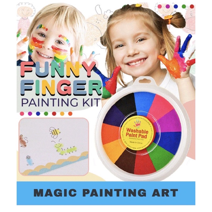 Jual Finger Print Lukisan / Palm Stippling / Lukisan Alat Pigmen HOT ...