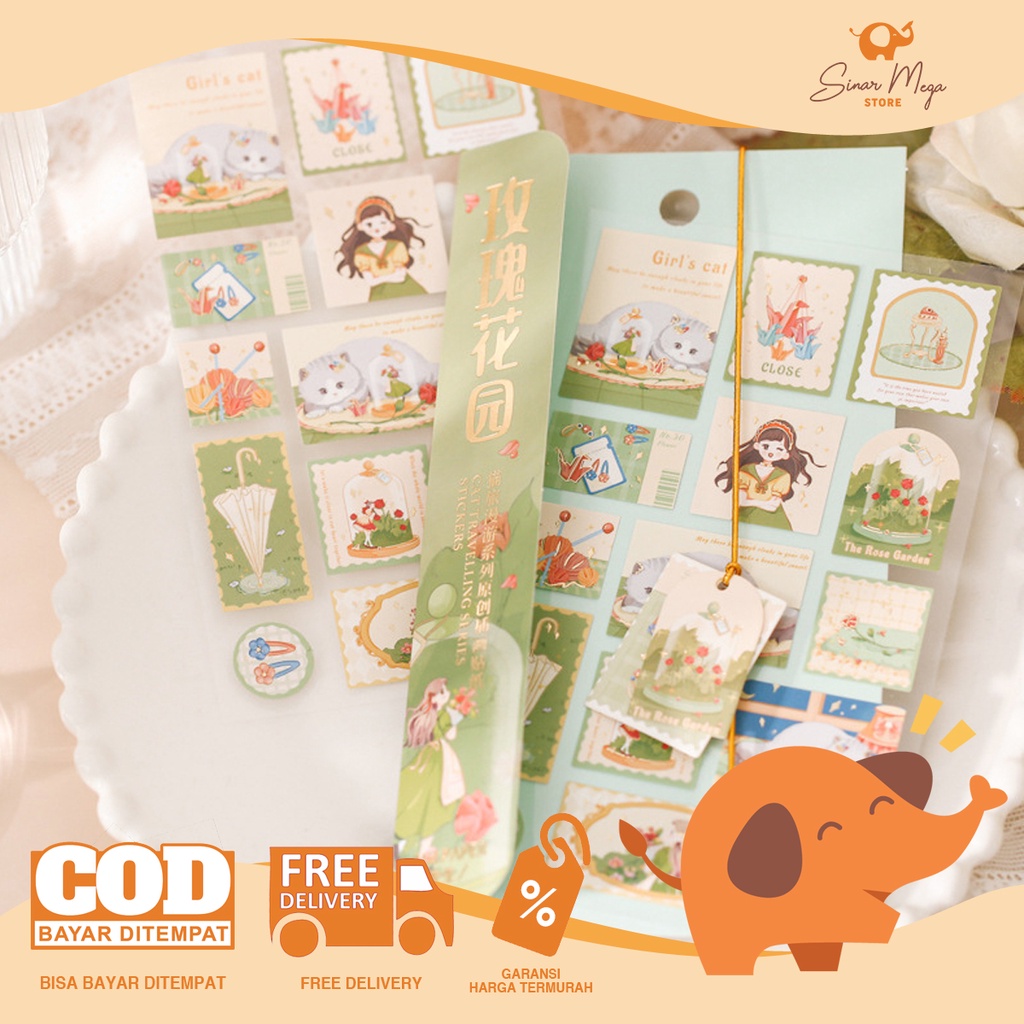 Jual Cat Travelling Series Diary Deco Stickers / Sticker Stiker Motif ...