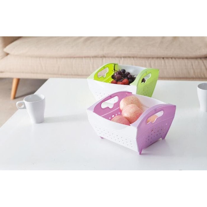 Jual Tempat buah sayur lipat , Keranjang buah sayur lipat Tirisan sayur ...
