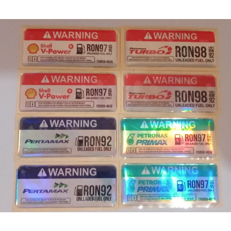 Jual Sticker Resin/Timbul Vinil dan Hologram Pertamax,Turbo, Shell ...