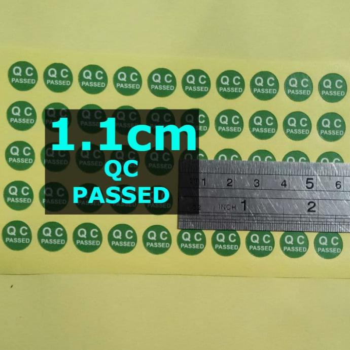 Jual Sl Qc Passed 1.1Cm Sticker Label Stiker Belimas89 Diminati Banget ...