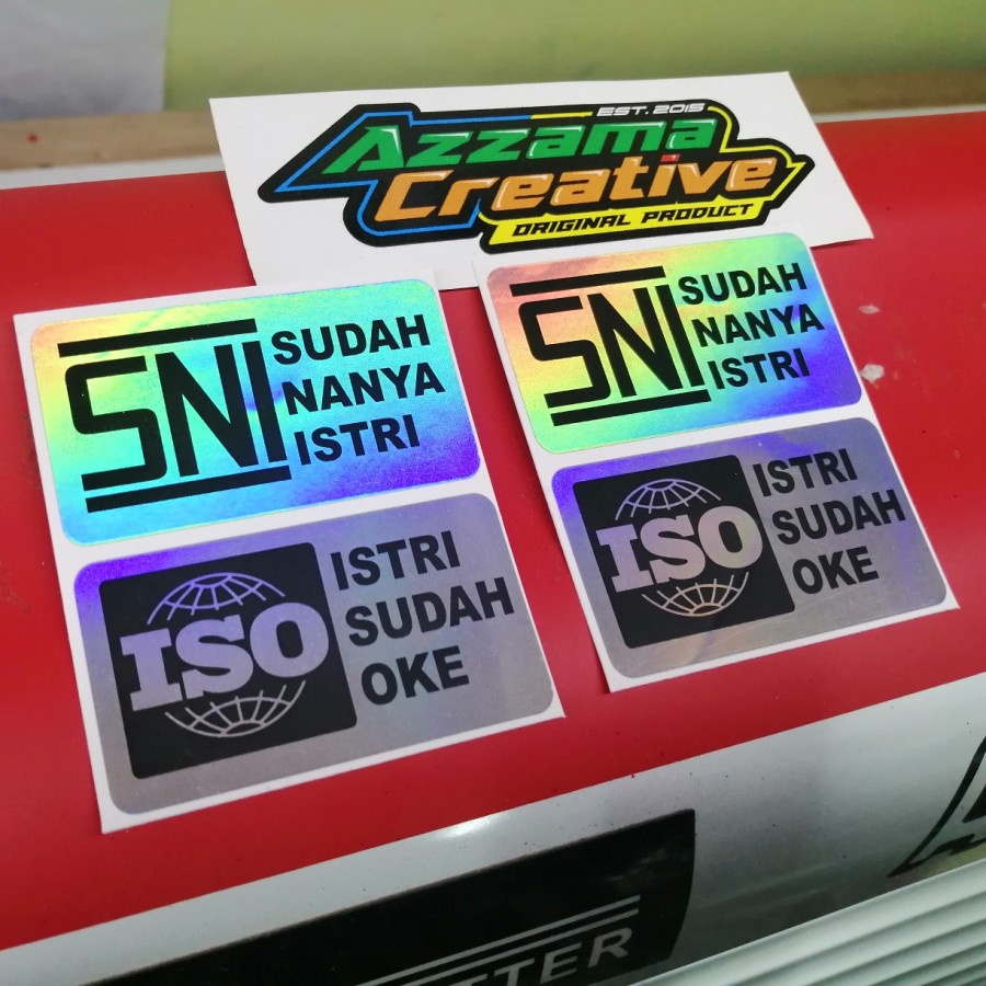 Jual Stiker Hologram SNI Sudah Nanya Istri dan ISO Istri Sudah Oke ...