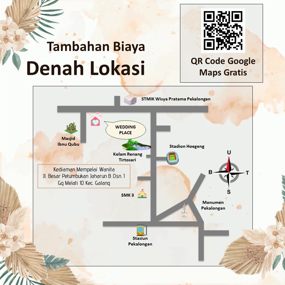 Jual Tambahan Biaya Denah Lokasi Acara Undangan Digital (Bukan Google ...
