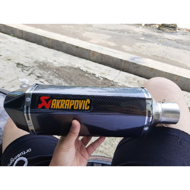 Jual Fullsystem Knalpot Akrapovic Double Muffler Carbon | Shopee Indonesia