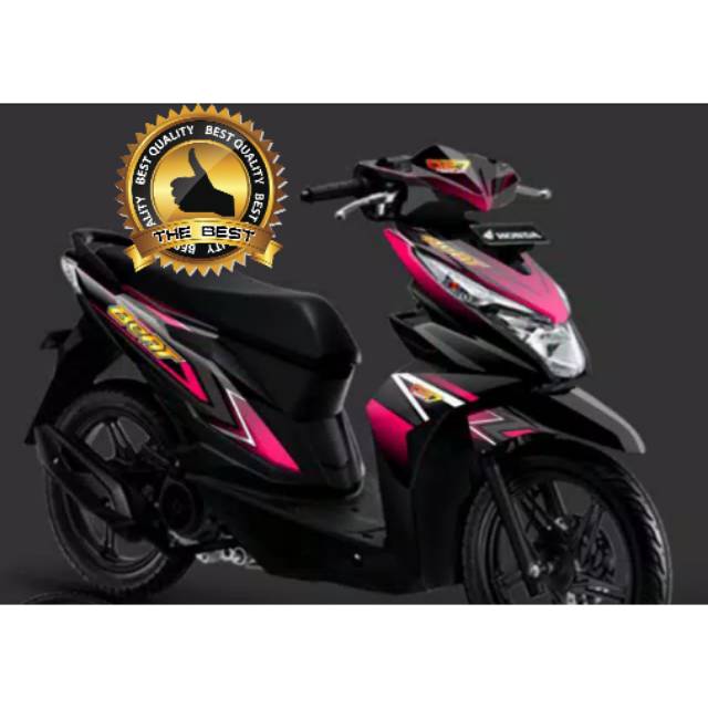 Jual Beat esp 2018 decal full body black pink bisa custom | Shopee ...