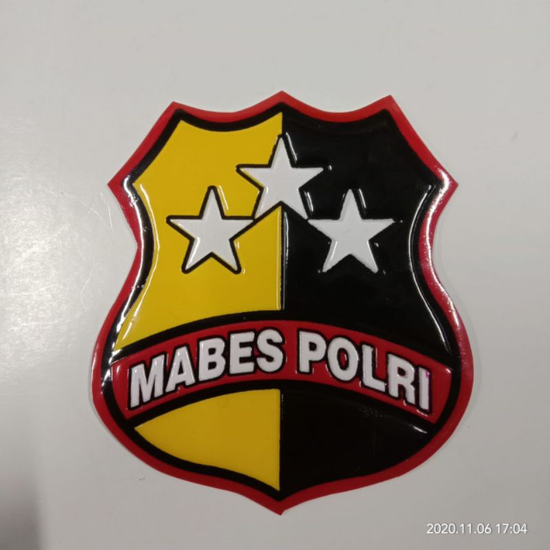 Jual Stiker Embos Besar Mabes Polri | Stiker motor Mabes Polri | Stiker ...