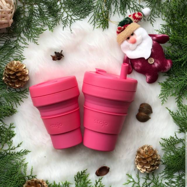 Jual STOJO CUP ORIGINAL CHRISTMAS PROMO 16OZ FREE STRAW | STOJO TUMBLER ...