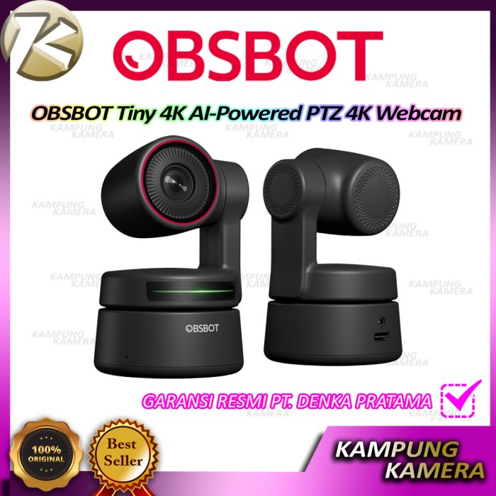 Jual Webcam OBSBOT Tiny 4K AI-Powered PTZ 4K Webcam - Garansi Resmi ...