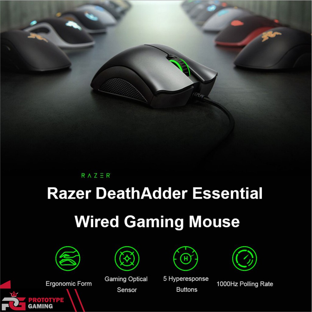 Jual Razer Deathadder Essential Gaming Mouse - DA Essential | Shopee ...