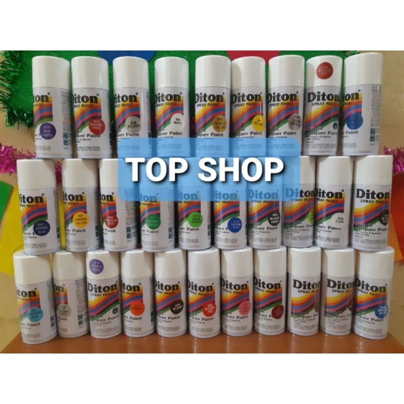 Jual PILOX PYLOX CAT SEMPROT DITON BANYAK WARNA HITAM/DOFF/ CLEAR ...