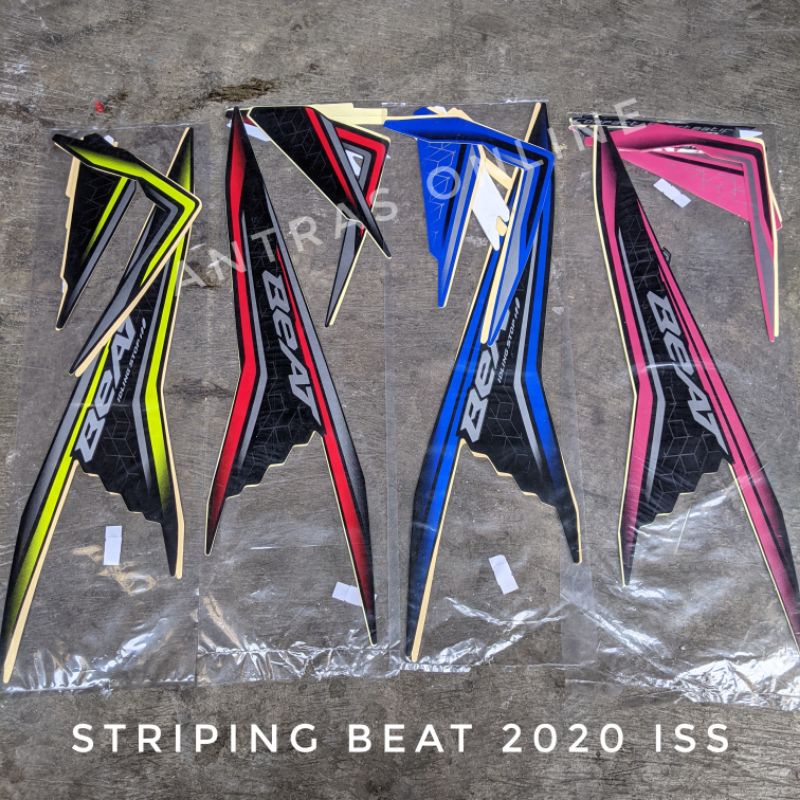 Jual Stiker Striping Beat FI 2020 - Lis Polet Body Motor Standar ...