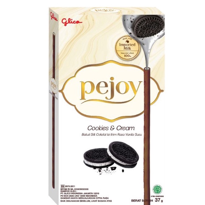 Jual (CEMILAN INSTAN) GLICO PEJOY COOKIES AND CREAM 37GR | Shopee Indonesia