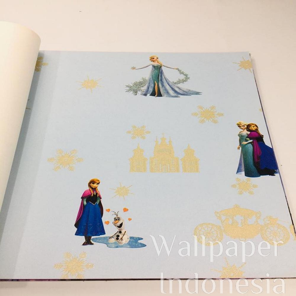 Jual Baru - Murah Wallpaper Vinyl Premium Biru Karakter Kartun Anak ...