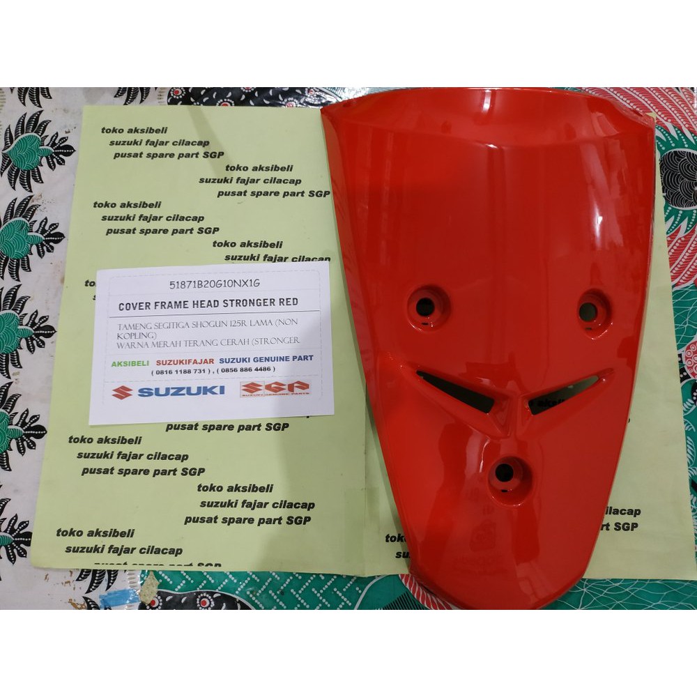 Jual FADA - Tameng atau Tebeng Segitiga Depan Shogun 125R lama Merah ...
