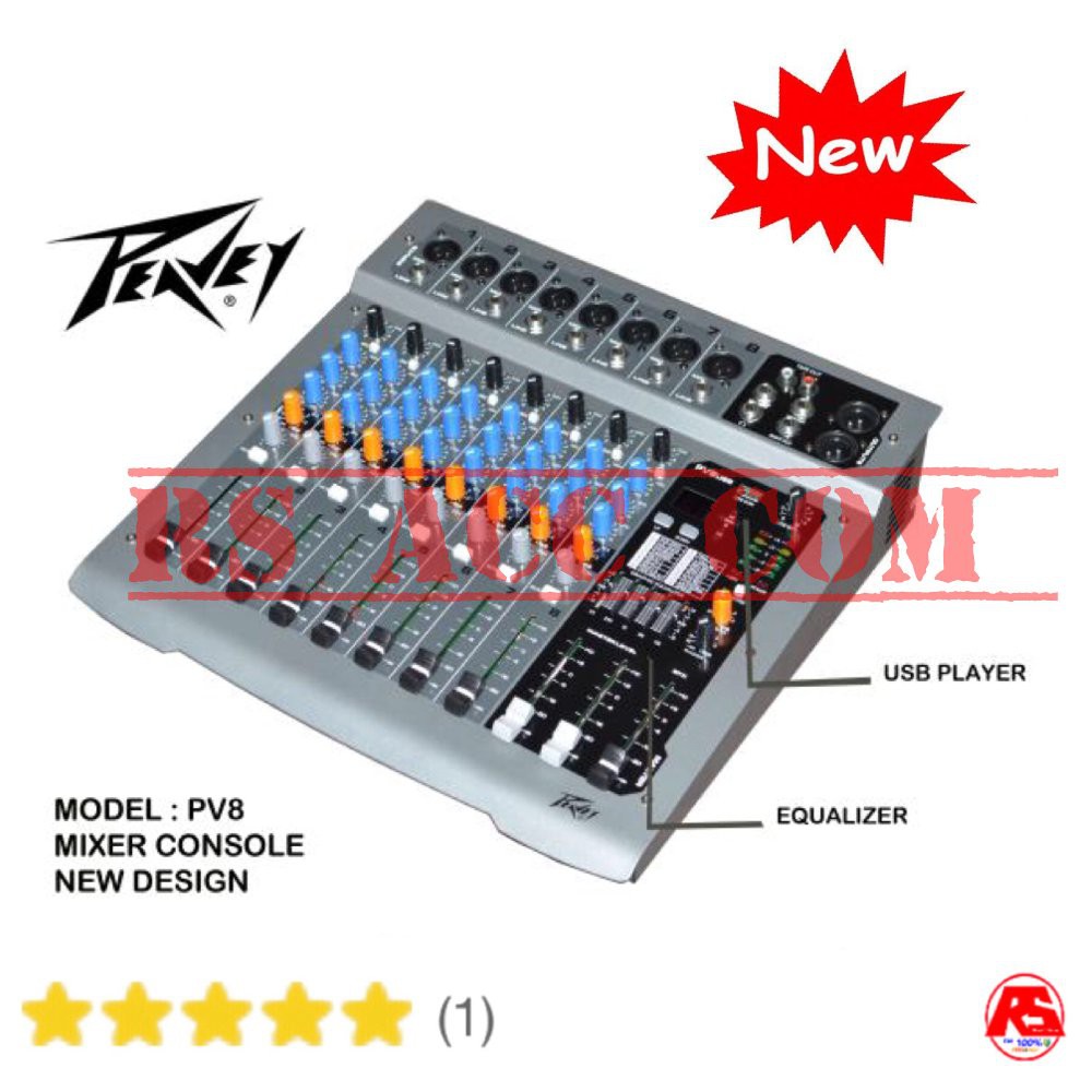 Jual Mixing Console Mixer Peavey Pv8 (8channel ) | Shopee Indonesia