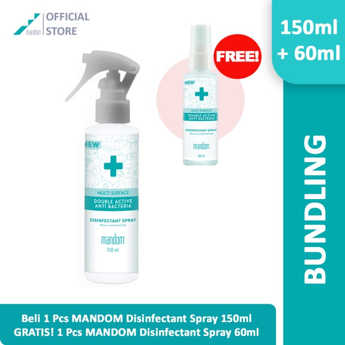 Jual Jual Mandom Disinfectant Spray 150ml FREE Mandom Disinfectant ...