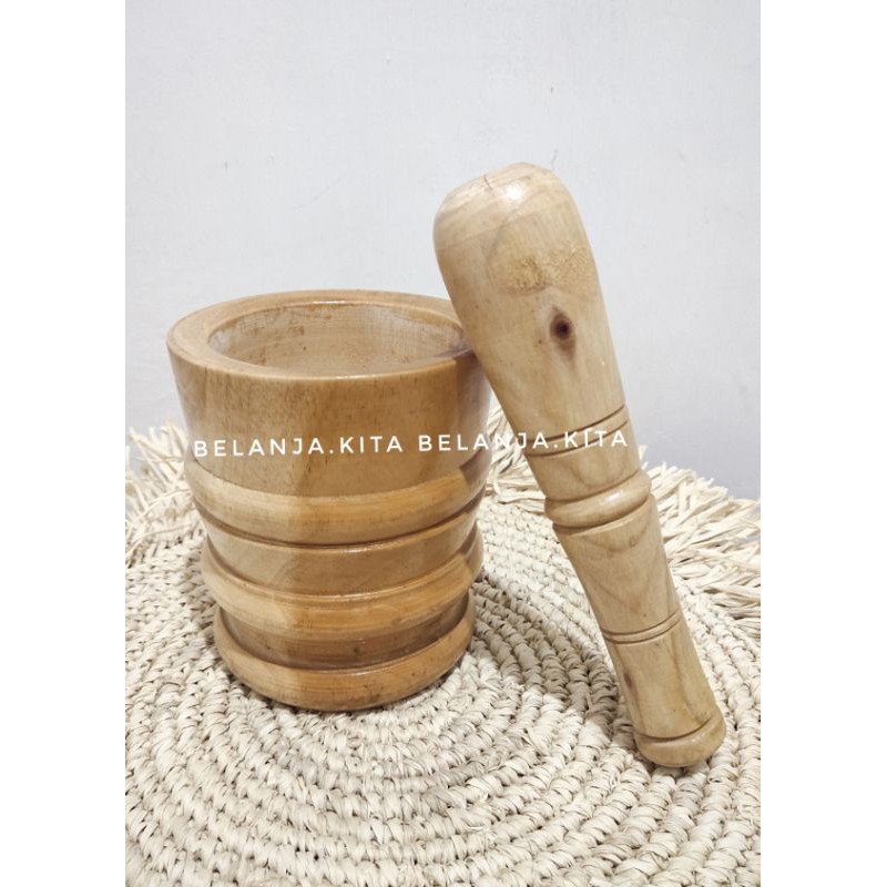 Jual ulekan kayu/ ulegan kayu/ Lumpang mini kayu / mainan edukasi anak ...