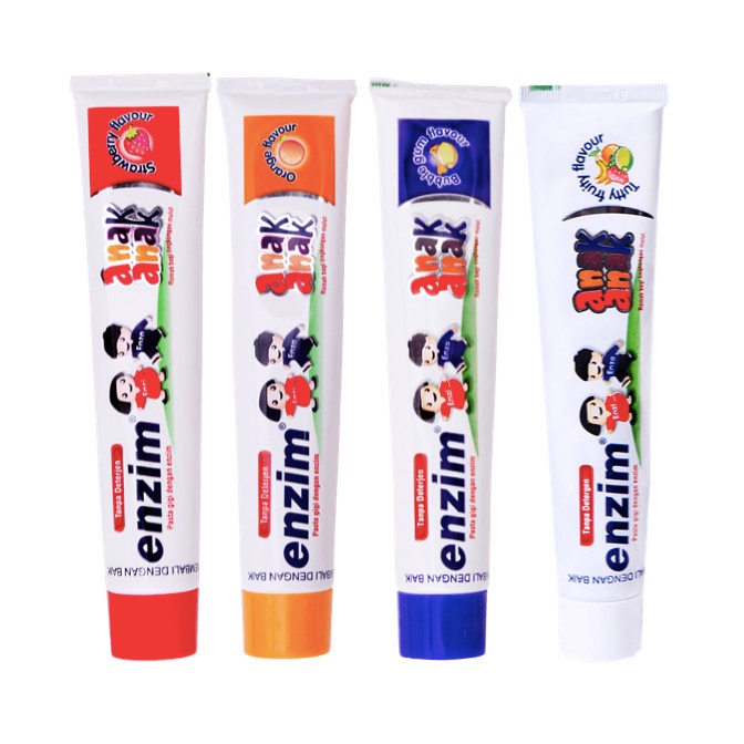 Jual Enzim Pasta Gigi Anak Tanpa Deterjen 63gram 100% Original / Odol ...