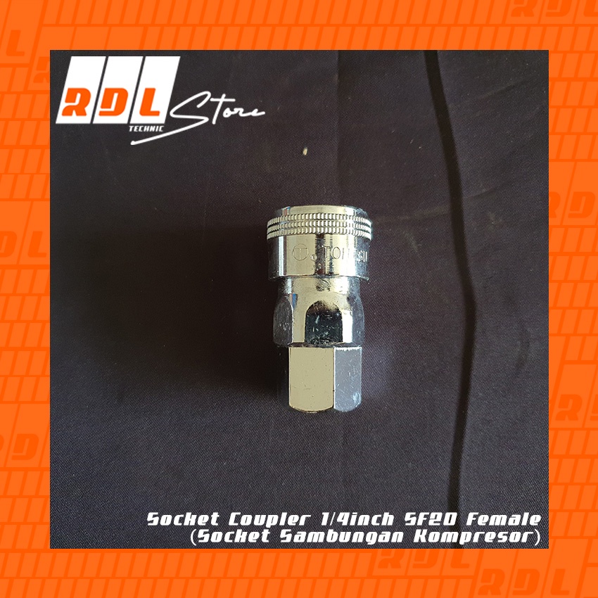 Jual Socket Coupler 1/4inch SF20 Female (Socket Sambungan Kompresor ...