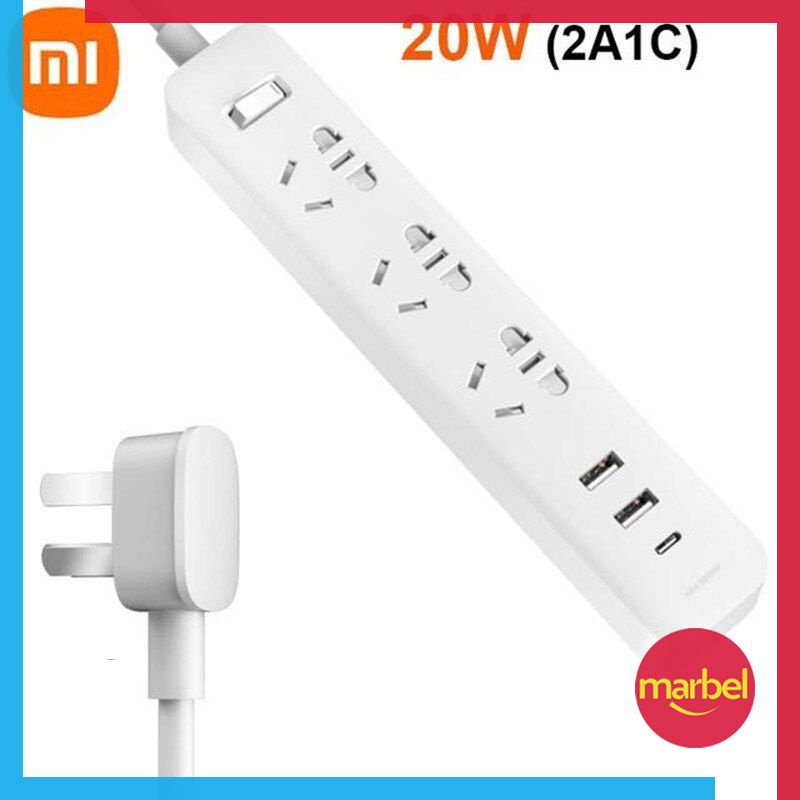 Jual Stop Kontak Power Strip 3 Colokan Listrik 2 Port USB 1 USB Type C | Shopee Indonesia