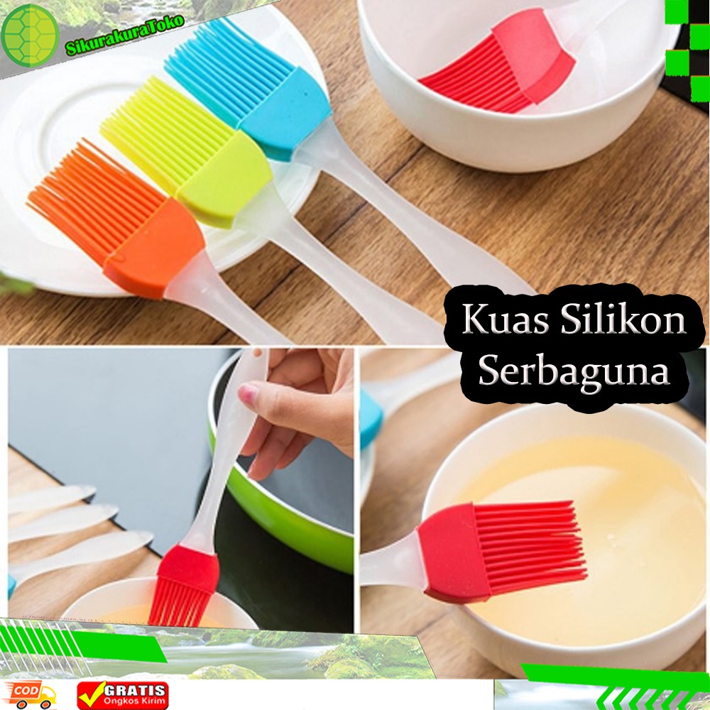 Jual (SKR) [13 gr] Kuas Silikon Roti Silicone Silicon Cake barbecue ...