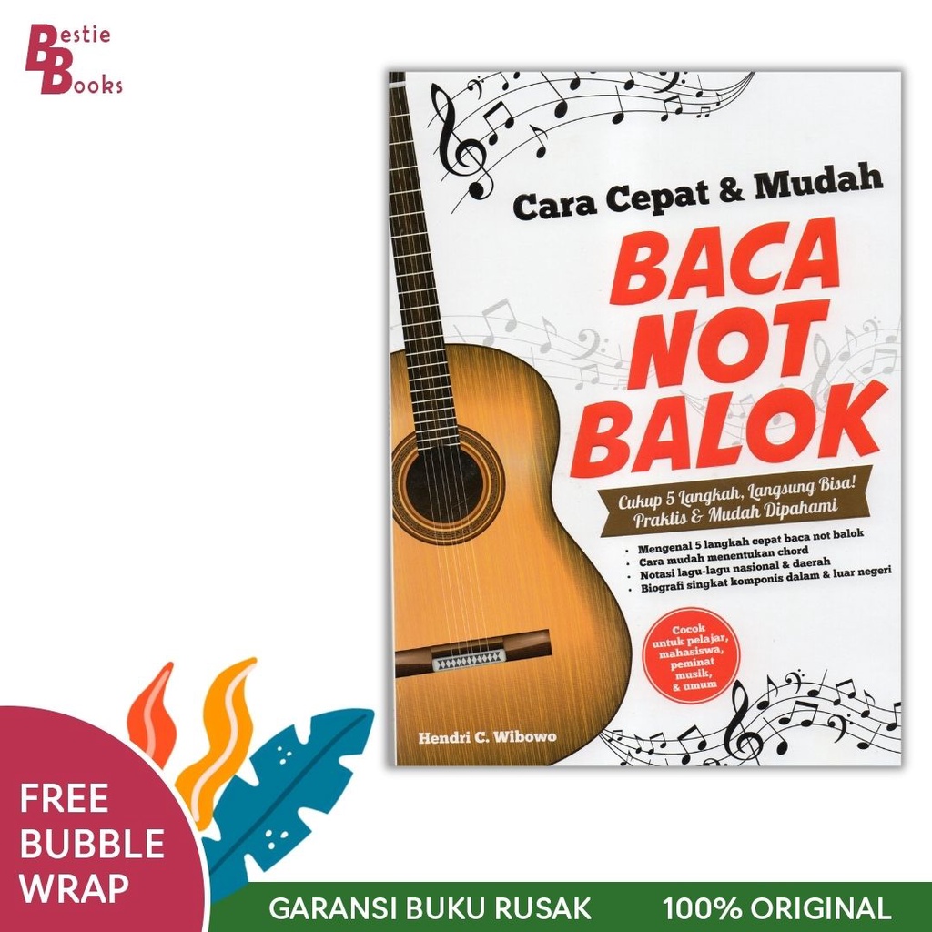 Jual BUKU MUSIK : Cara Cepat & Mudah Baca Not Balok : Buku Not Balok ...