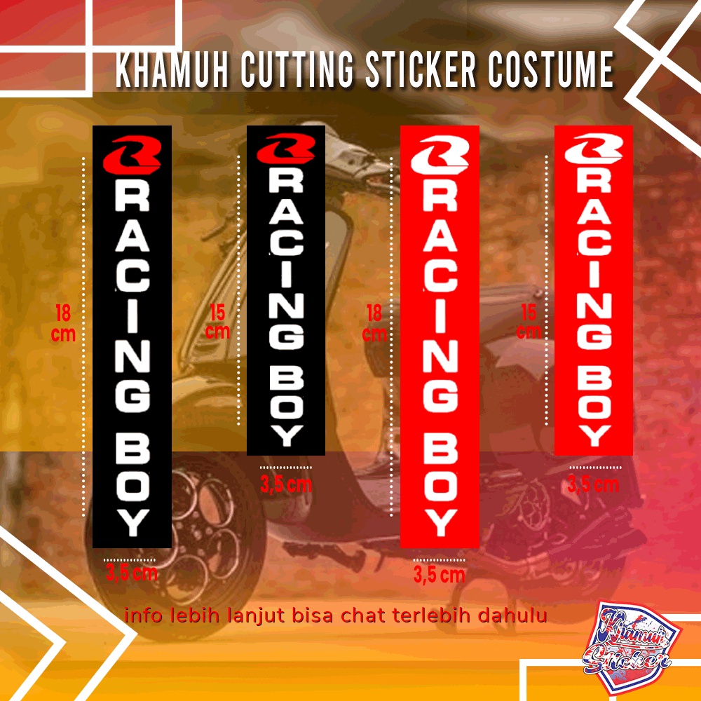Jual STICKER RACING BOY SHOCK DEPAN | Shopee Indonesia