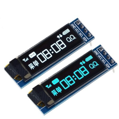 Jual OLED 0.91 inch 4 Pin I2C IIC White Blue Arduino LCD 128X32 ...