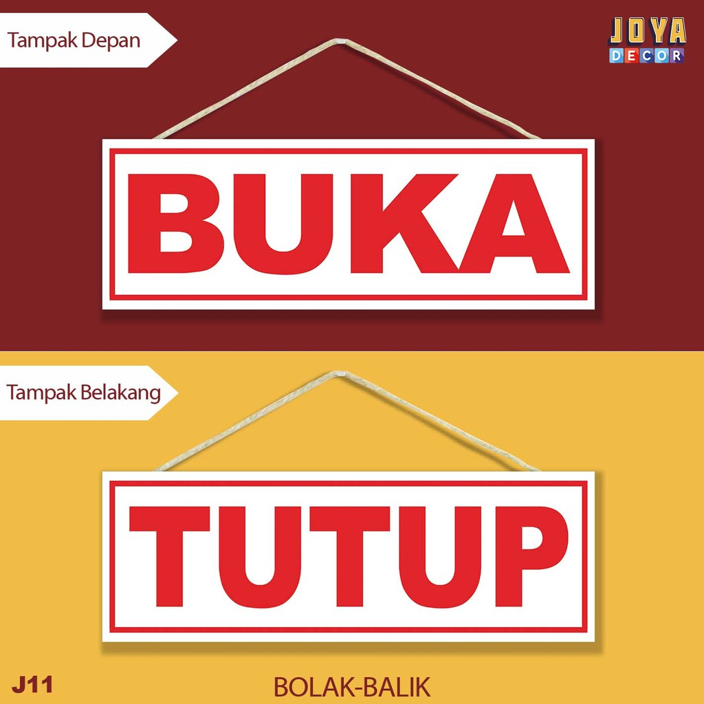 Jual Buka Tutup Sign Board Papan Petunjuk Bolak Balik JJ11 | Shopee ...