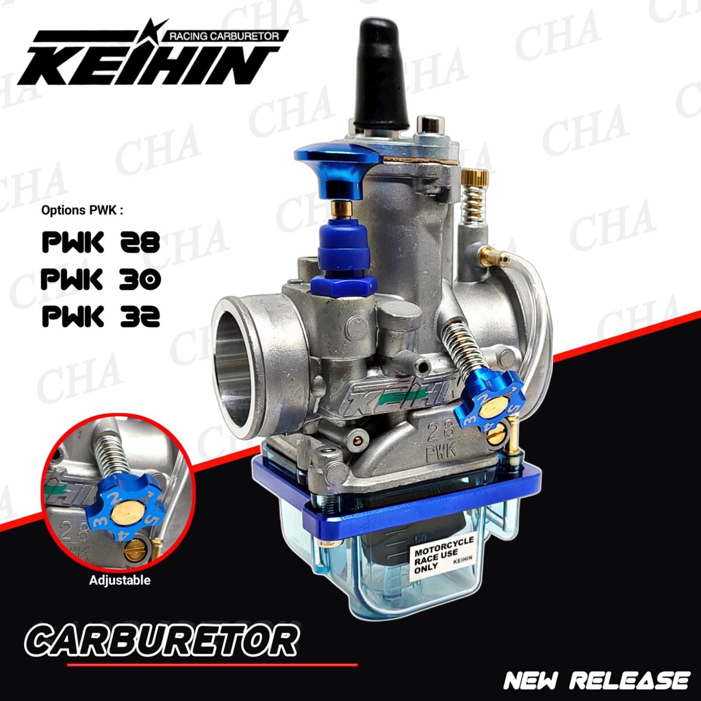 Jual Karburator karbu Keihin Sudco PWK 28 30 32 Blue Series transparent transparan | Shopee ...