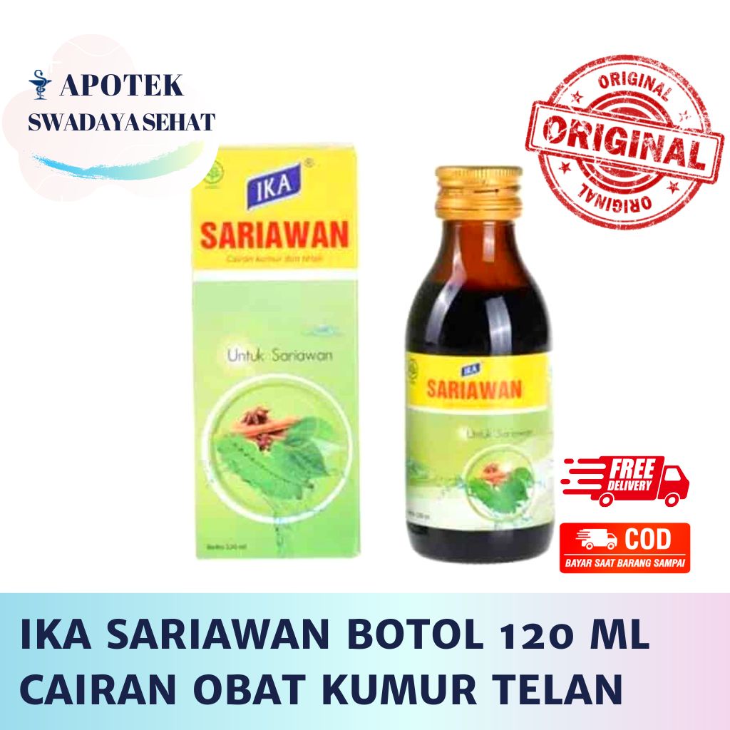 Jual IKA SARIAWAN BOTOL Syrup 120 ML - Cairan Obat Kumur Telan Sariawan ...