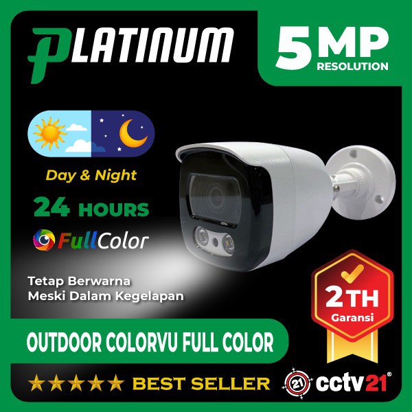Jual Camera / CCTV /Kamera Real 5MP Colorvu Outdoor PLATINUM 24 Jam ...