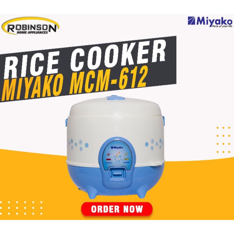 Jual MIYAKO MCM -612 RICE COOKER / MAGIC COM 1,2 LITER ( PENANAS NASI ...