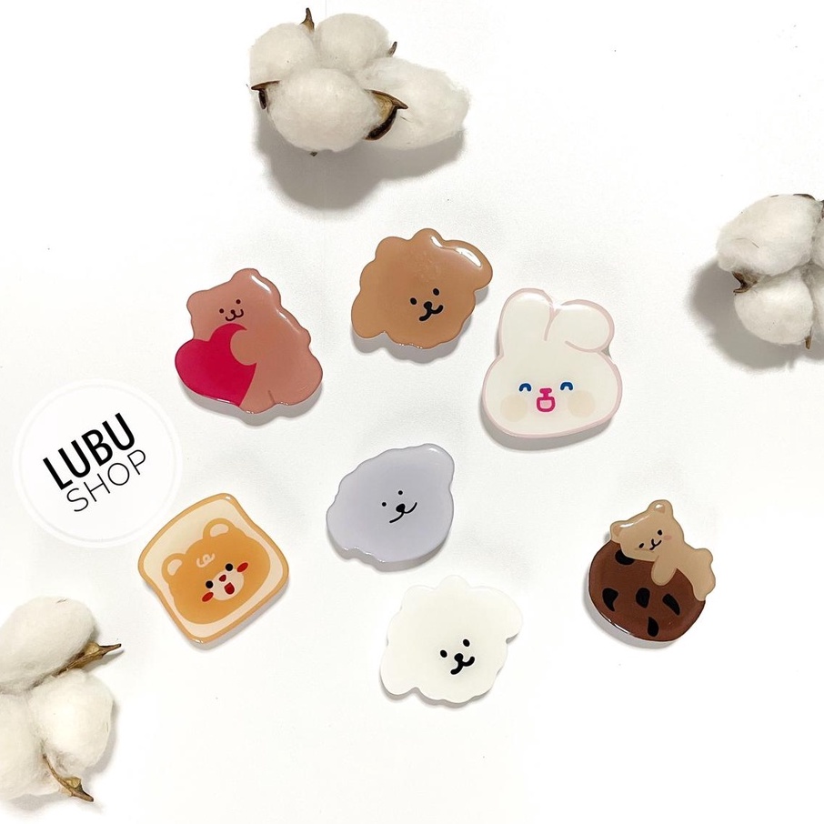 Jual Pop Socket Korean Bear Cute / Phone Holder/ Phone Grip | Shopee ...