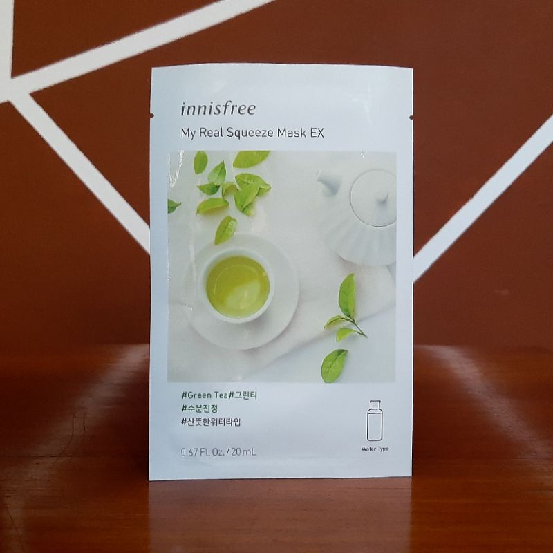 Jual Original My Real Squeeze Mask EX - Green Tea 20ml | Shopee Indonesia