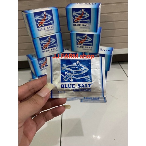 Jual BLUE SALT concentrate original produk 5gr obat ikan jamur parasit ...