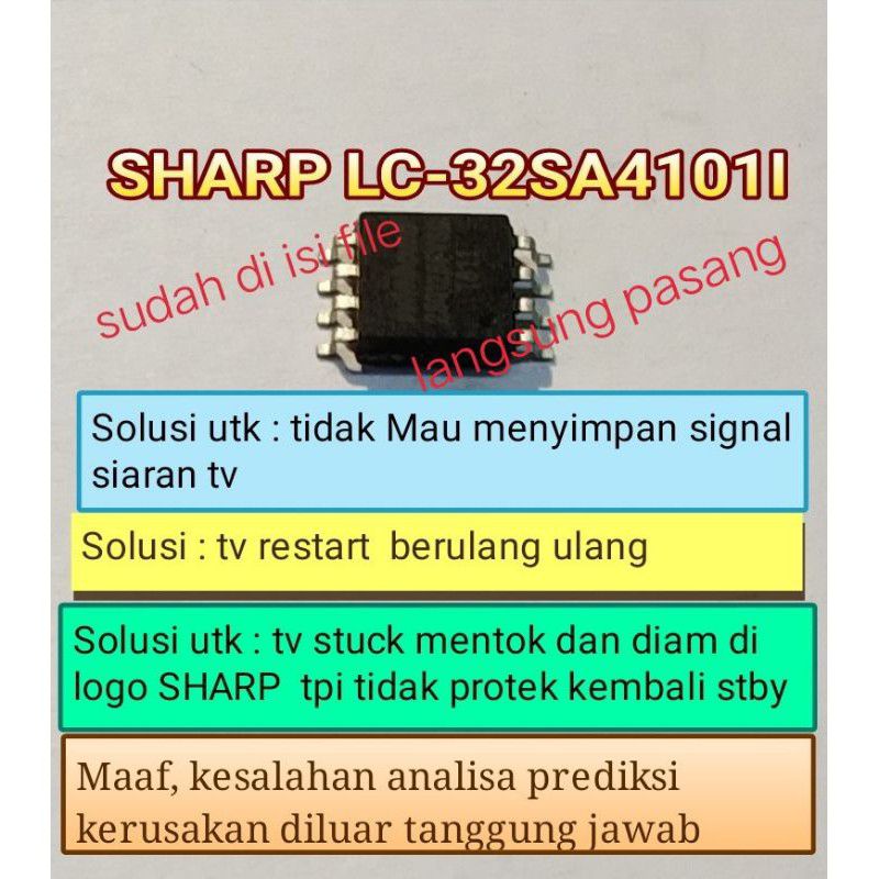 Jual ic eprom memory tv led sharp LC-32SA4101I | Shopee Indonesia
