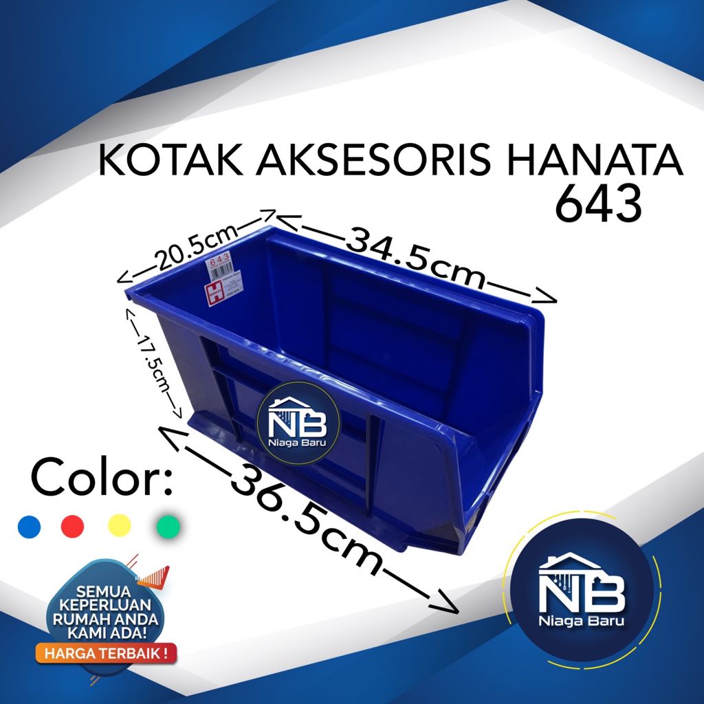 Jual SPAREPART CASE HANATA 643 / JOLLY BOX SPARE PART / KOTAK PERKAKAS ...