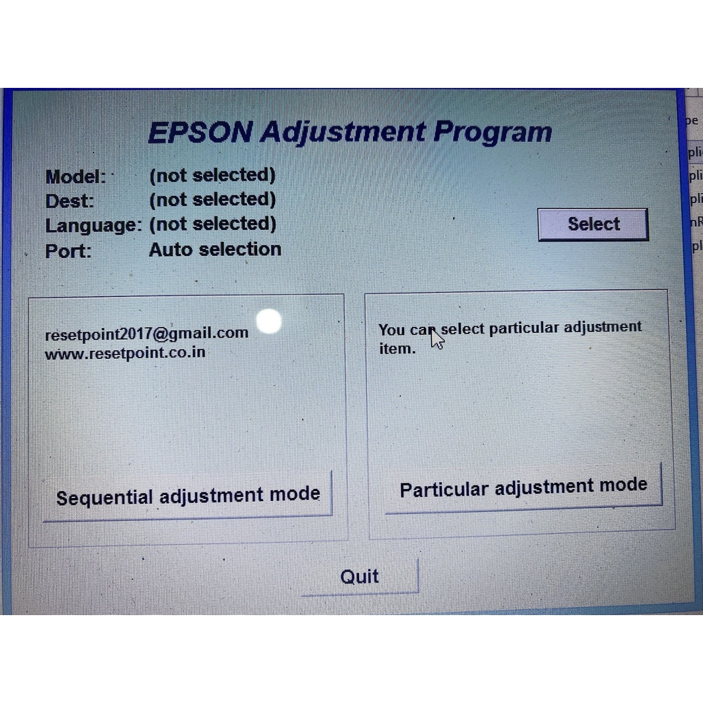 Jual SOFTWARE RESETTER / RESET / RESETER PRINTER EPSON L3100 L3101 ...