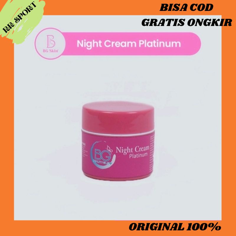 Jual BG SKIN Night Cream Platinum Skincare Bumil, Busui, Dan Remaja ...