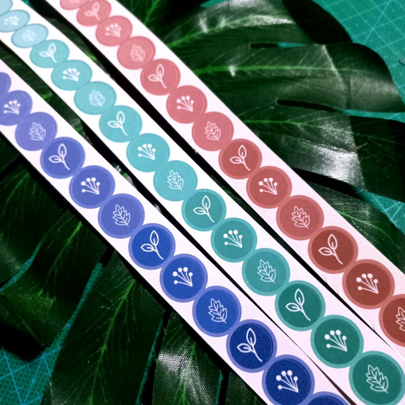 Jual Sticker Round / Sticker Bulat Aesthetic / Sticker Plant | Shopee ...