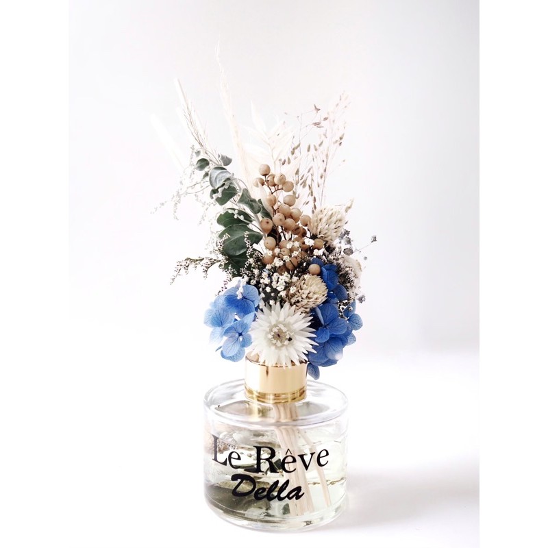 Jual Le Reve Botanical Reed Diffuser (Custom Name) - with flowers (50ml ...