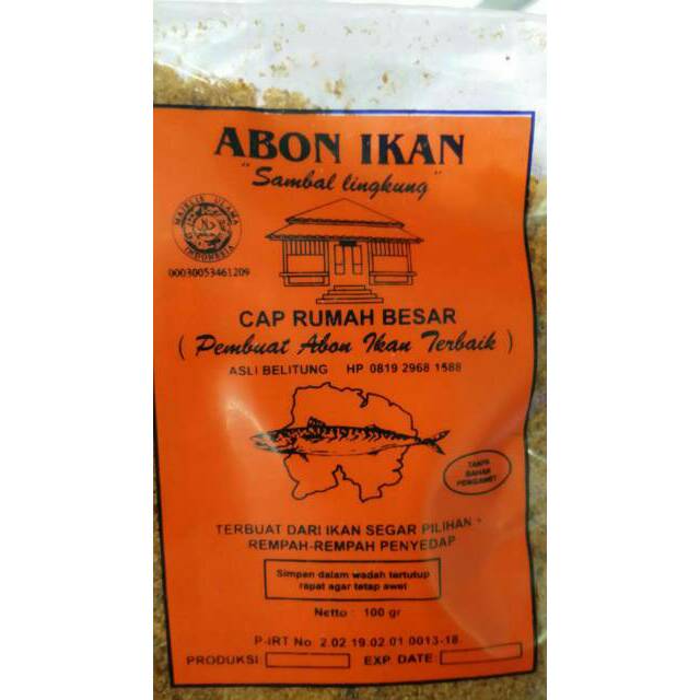 Jual Abon Ikan / Sambalingkung cap Rumah Besar Belitung | Shopee Indonesia