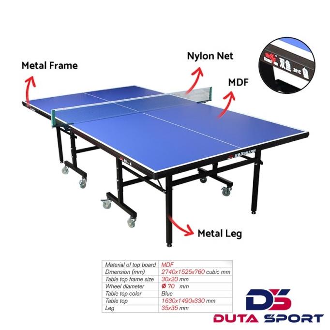Jual Meja Pingpong / Tenis Meja / Table Tennis Double Fish 201 C | Shopee Indonesia